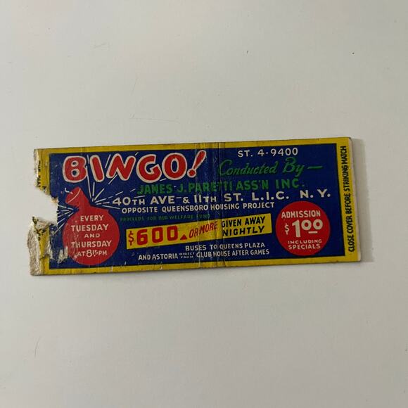 None and/or Unknown | Other | James J Paretti Assn Inc Bingo New York ...